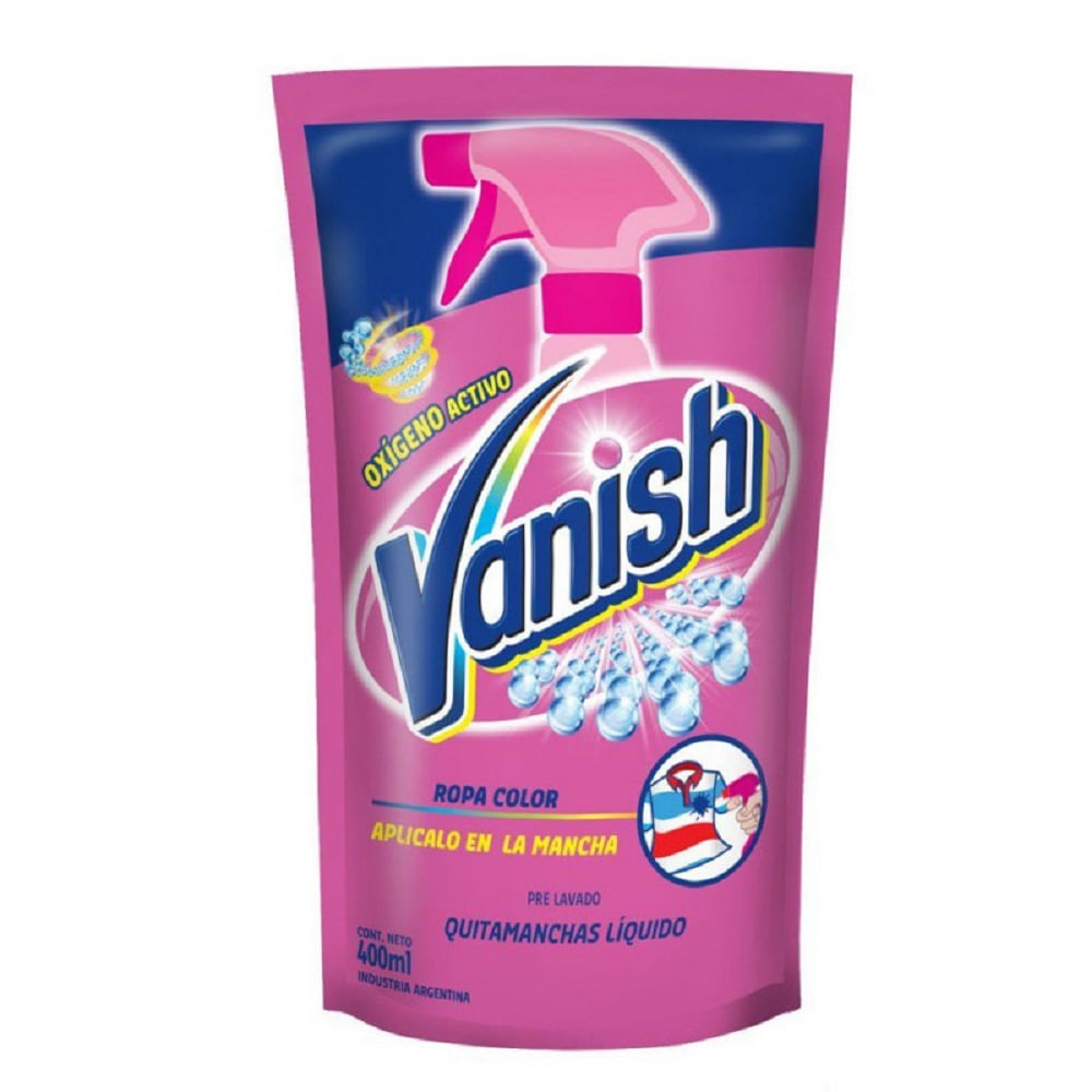QUITAMANCHAS VANISH X400ML PRELAVADO PODER O2 DP