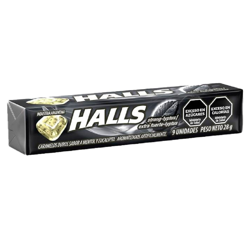 PASTILLAS HALLS EXTRA STRONG X 25.2 GR