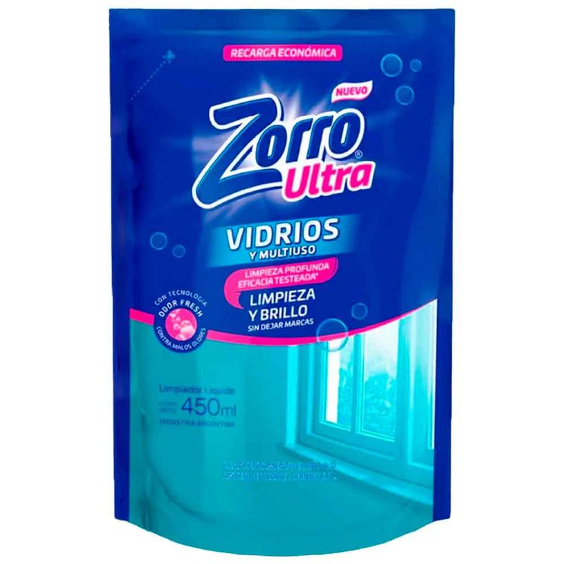 LIMPIADOR ZORRO ANTIBACTERIAL X450ML DP