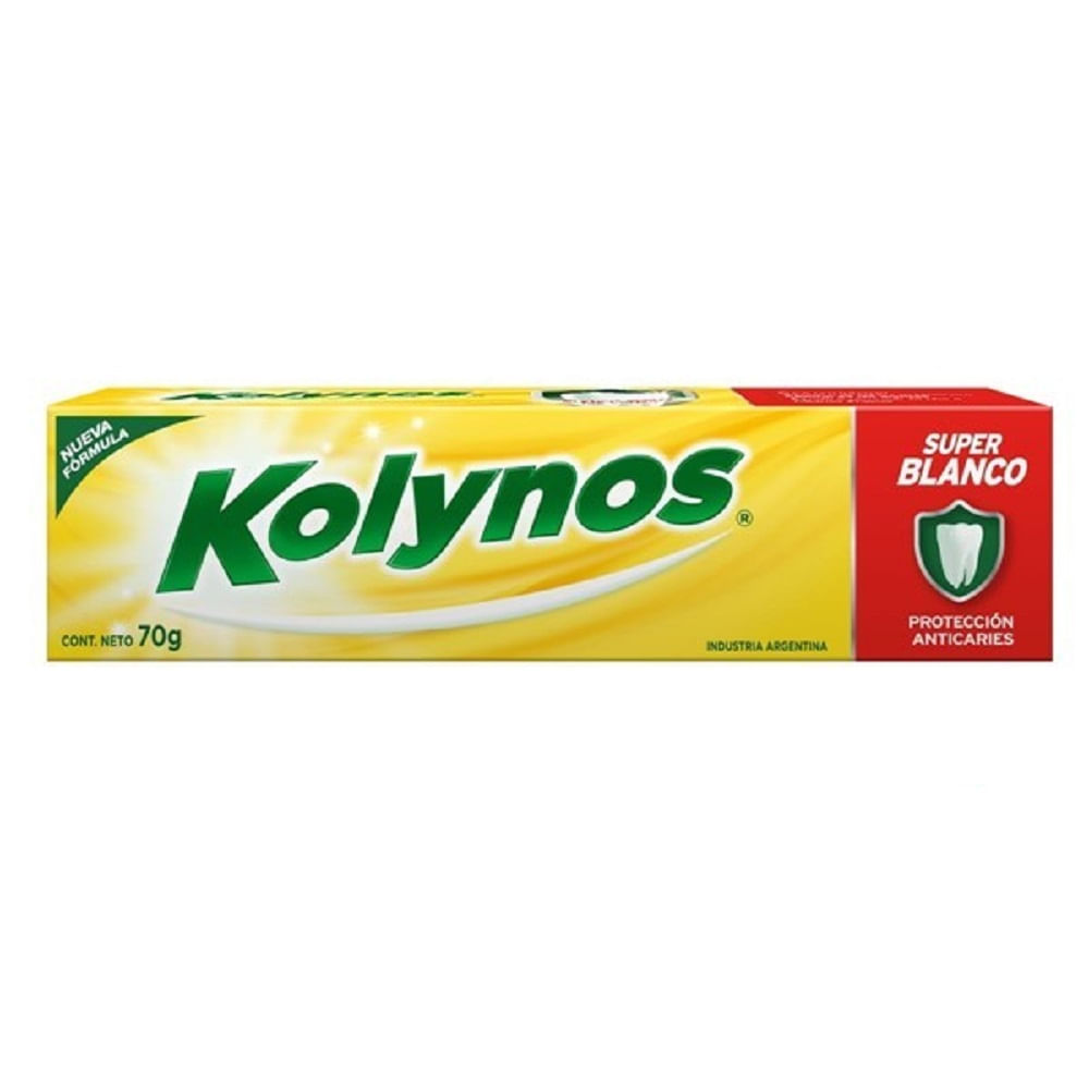 DENTIFRICO KOLYNOS SUPER BLANCOS X70GR