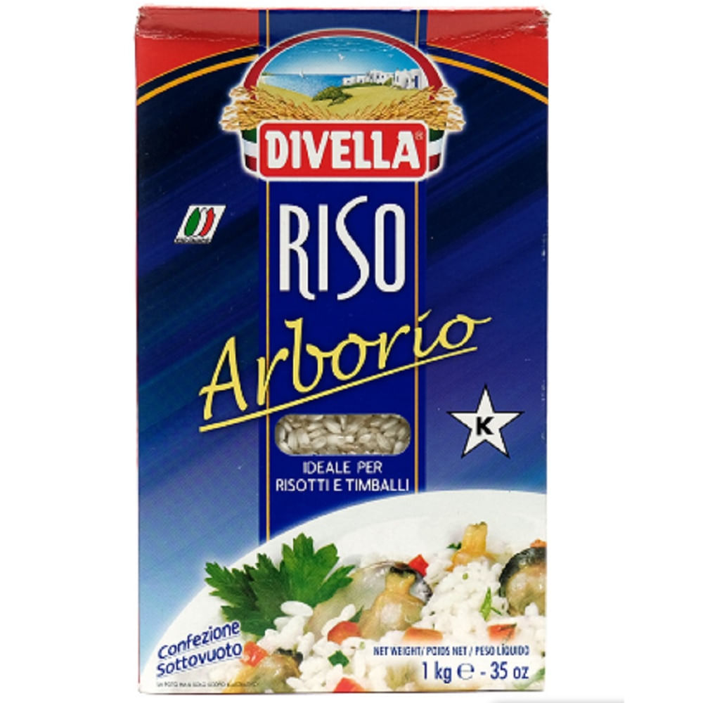 ARROZ DIVELLA RISO ARBORIO 1KG